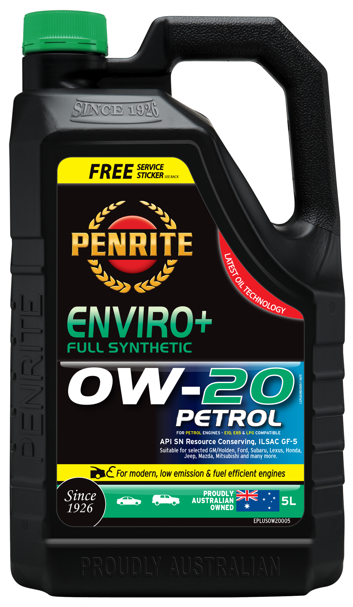 ENVIRO+ 0W-20 - 5L – PENRITE OIL