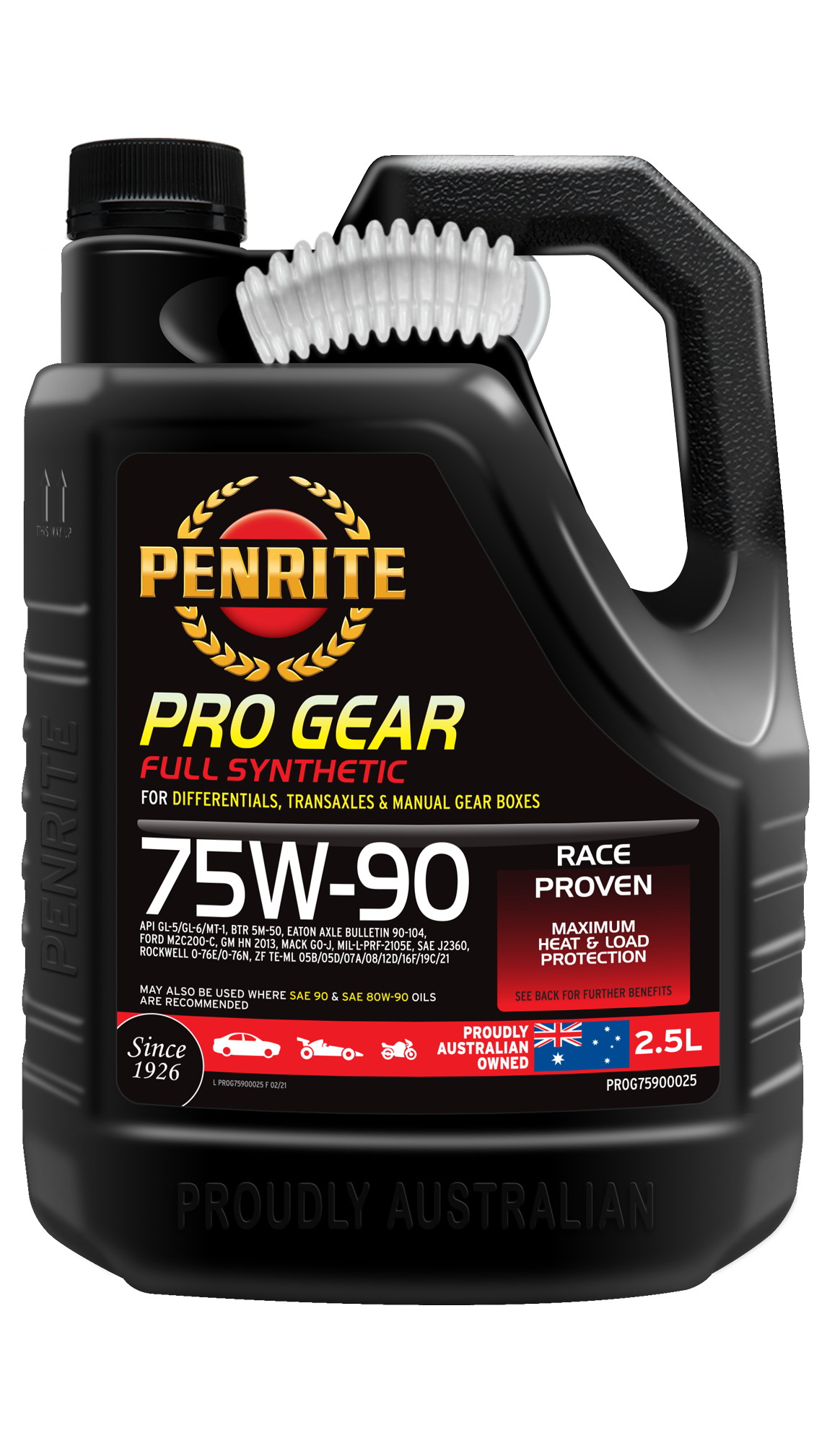 PRO GEAR 75W-90 (Full Syn.) 2.5L – PENRITE OIL